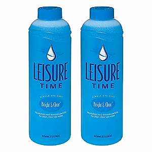 LEISURE TIME Bright and Clear Clarifier for Spas and Hot Tubs, 1-Quart (2)