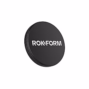 Rokform - Low Pro Magnetic Phone Mount, 1-Inch Phone Magnet for Car, 3M VHB Adhesive Holder Mounts to almost any Flat Surface, Compatible with all Rokform Cases (Black)
