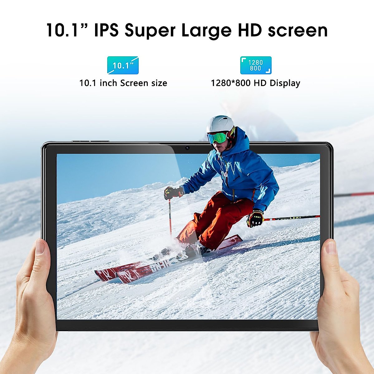 SGIN Tablet, 10.1 Inch Android 13 Tablets 4GB RAM 128GB ROM with Octa-Core 2.0Ghz Processor, 1280 * 800 Pixel IPS Screen, 2MP+8MP Camera, 6000mAh, WiFi, Bluetooth 5.0