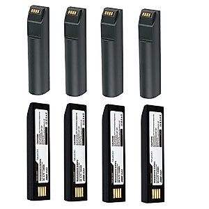 Youejoeq (8pcs) BAT-SCN01,013283, 100000495 Replacement Battery for Ho-ne-ywe-ll 3820 4820 4620 5620 1202g 1452G 8675i Granit 1911i Voyager 1202 Xenon 1900 1900g 1902 1902g 5620 Scanner