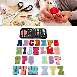 Sewing Kit Handbag Packaging - Portable 14pcs Spools, 26pcs Cloth Sticker - DIY Emergency Needle Thread Set for Dress Making - Sewing Kit Travel Sewing Kit - Sewing Supplies