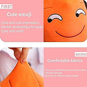 XIZHI 27.5" Carrot Hugging Pillow Kids Pillows Plush Cute Expression Stuffed Doll Toy (Cute)