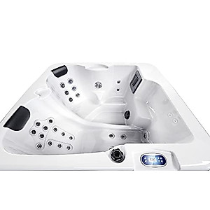 Luxuria Spas Monterey 3-Person 32-Jet Plug and Play Lounger Hot Tub with Ozonator
