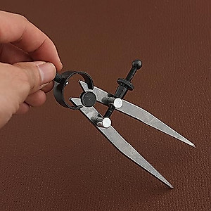 Utoolmart Spring Inside Outside Divider Caliper Set, 3 Piece 6" Quick Adjust Spring Caliper/Divider Set, Carbon Steel Measuring Tool Caliper, for Wood Turning Lathe Projects