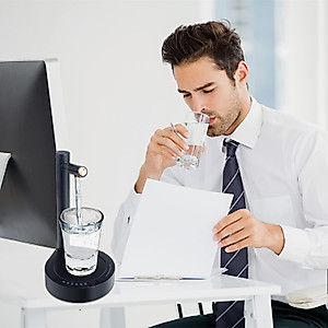 Desktop Water Bottle Dispenser, Water Dispenser for 5 Gallon Bottle, Bedside Water Dispenser 5 Gallon Water Dispenser Portable Water Dispenser for Home,Office,Outdoor(Dark Blue)