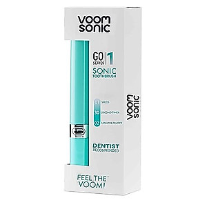Voom Sonic Go 1 Series Travel Electric Toothbrush | Travel Toothbrushes - Battery Operated Toothbrush for Adults & Kids, Dentist Recommended Toothbrush, Portable w/ 2 Minute Timer