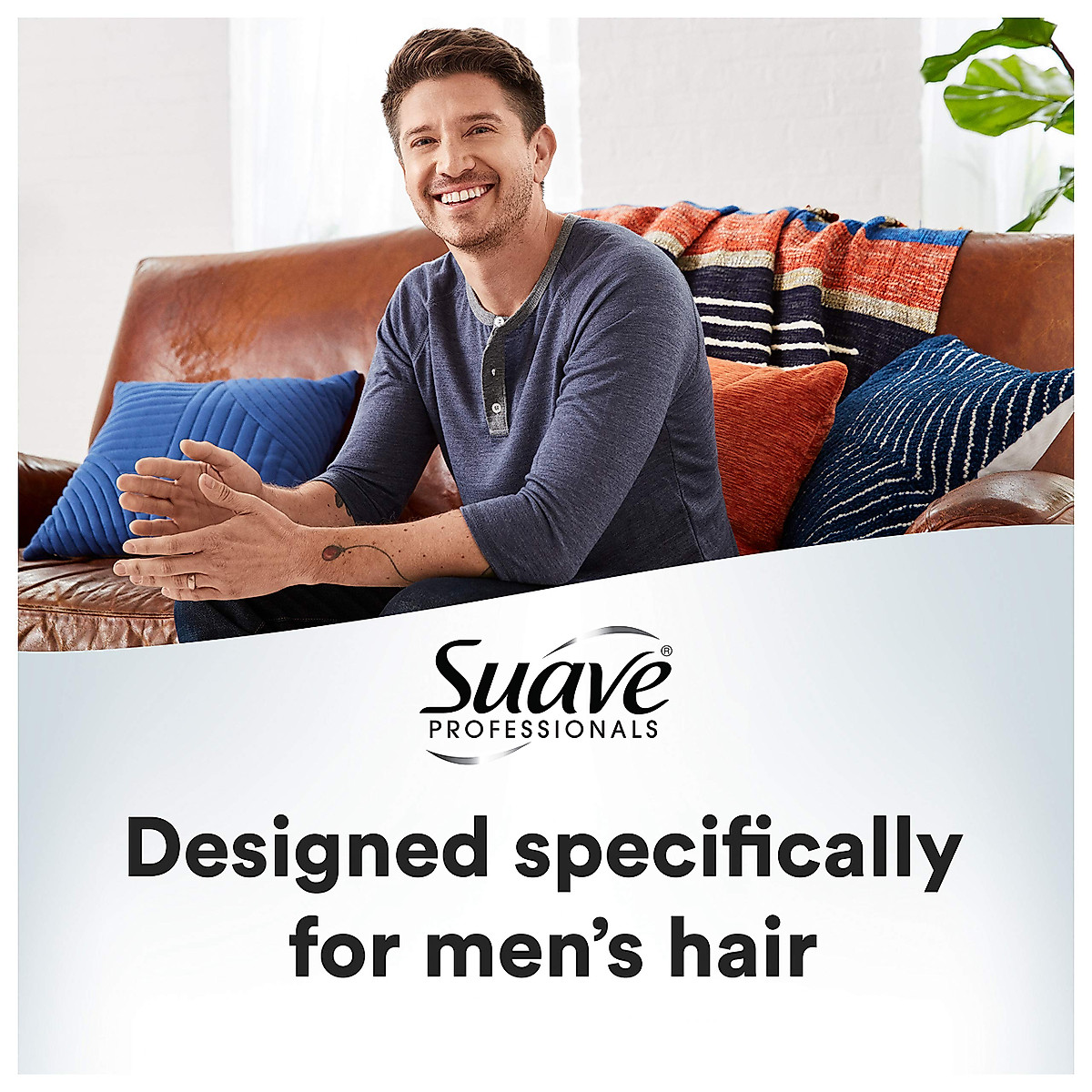 Suave Men Shampoo Ocean Charge 12.6 Oz Pack of 2