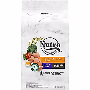 Nutro Natural Choice Adult Small Bites Dry Dog Food, Chicken & Brown Rice Recipe Dog Kibble, 5 lb. Bag
