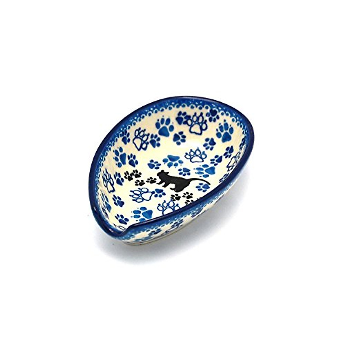 Polish Pottery Spoon Rest - Boo Boo Kitty
