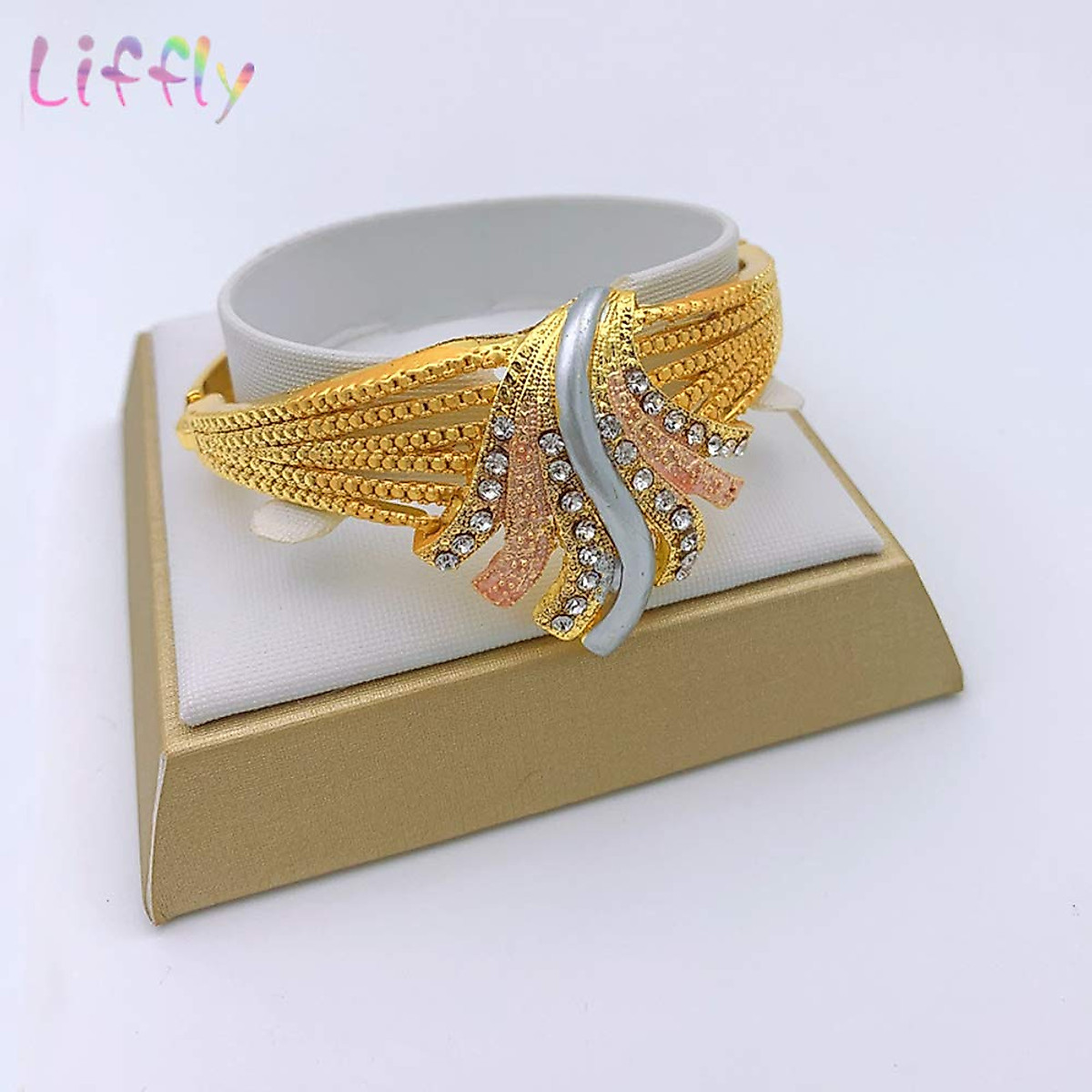 LIFFLY Ethiopian Jewelry for Women Golden African Necklace for Mom ladies, Costume Jewelry for Women Necklaces Gifts