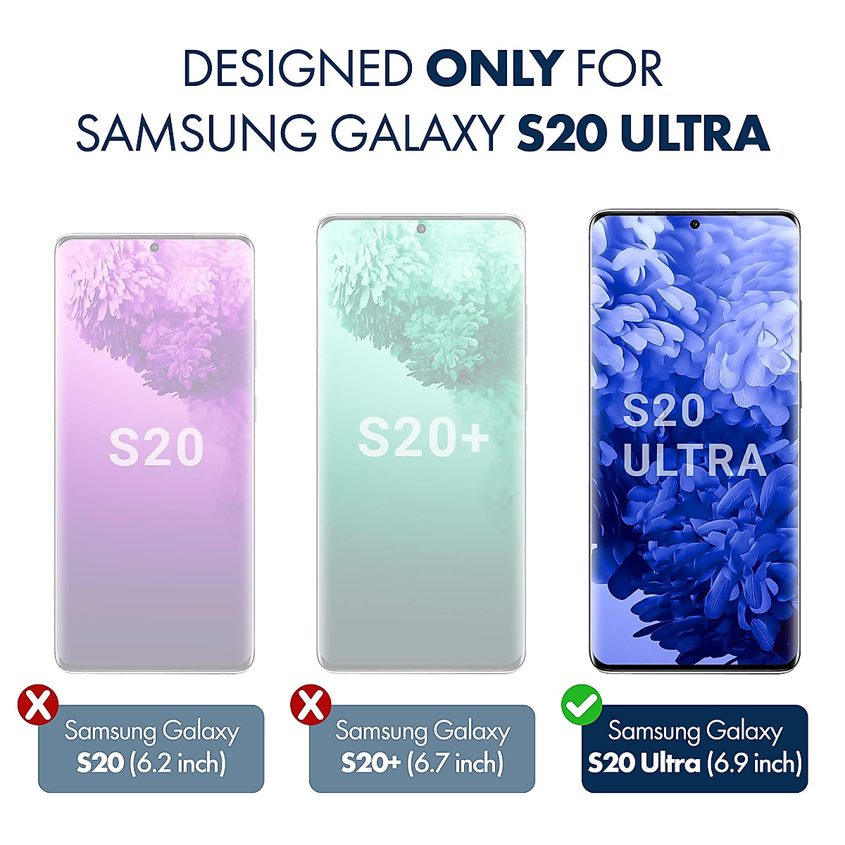 ArmorSuit (2 Pack) MilitaryShield Screen Protector Designed For Samsung Galaxy S20 Ultra 5G (6.9") (Case Friendly) Ultrasonic Fingerprint Compatible Anti-Bubble HD Clear Film