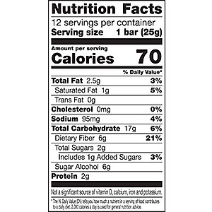Fiber One 70 Calorie Soft-Baked Bars, Birthday Cake, Snack Bars, 12 ct