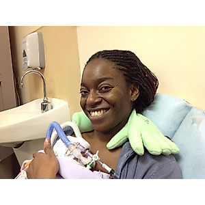 The Zaky Bonding & Positioning by Nurtured by Design - Color: Sky Blue - One Pair– Ergonomic Sleeping Support with Washing Bag- Excellent Physical & Psychological Support for Preemies & Infants