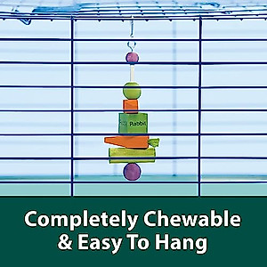 Kaytee Perfect Chews Hanging Wood Chew Toy for Pet Rabbits and Other Small Animals