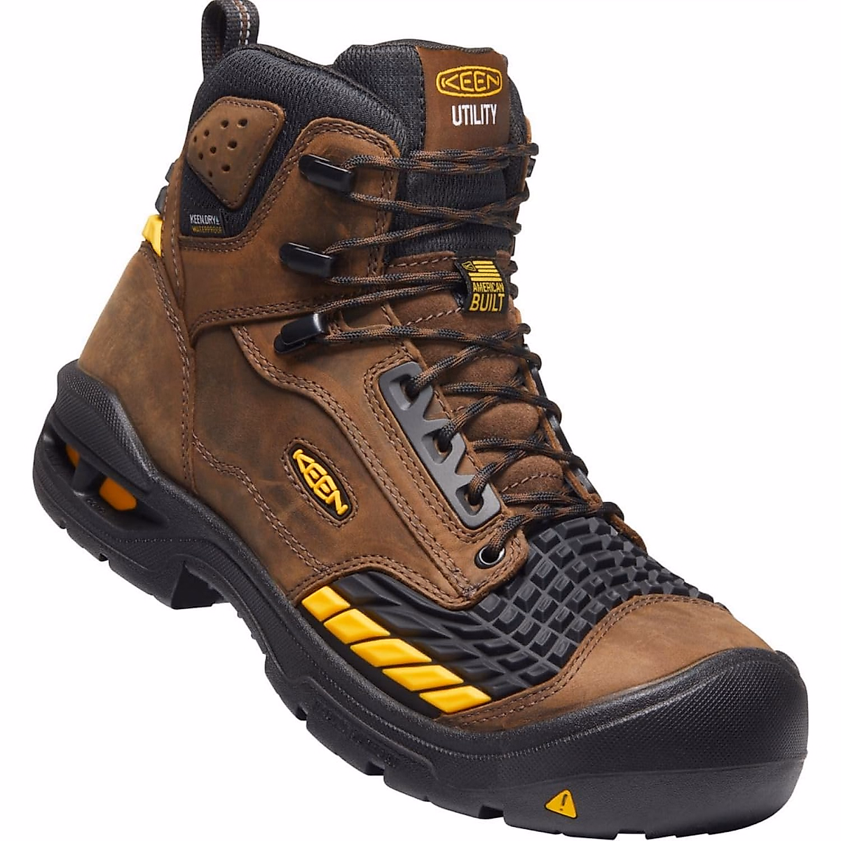 KEEN Utility Men's, Troy 6 inch CT Waterproof Boot Earth 14 EE