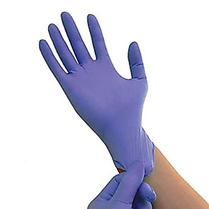 NITRILE EXAM, Medical Grade, Powder Free, Latex Rubber Free, Disposable Gloves, Medium, 200 Count (Pack of 1)