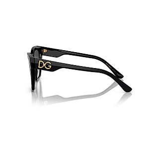 Dolce & Gabbana Women's Round Fashion Sunglasses, Black/Grey Gradient, One Size