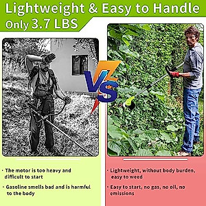 GardenJoy Weed Wacker Blades Replace, 3PCS Metal Cutter Blades Replacement for 12V Cordless Grass Trimmer