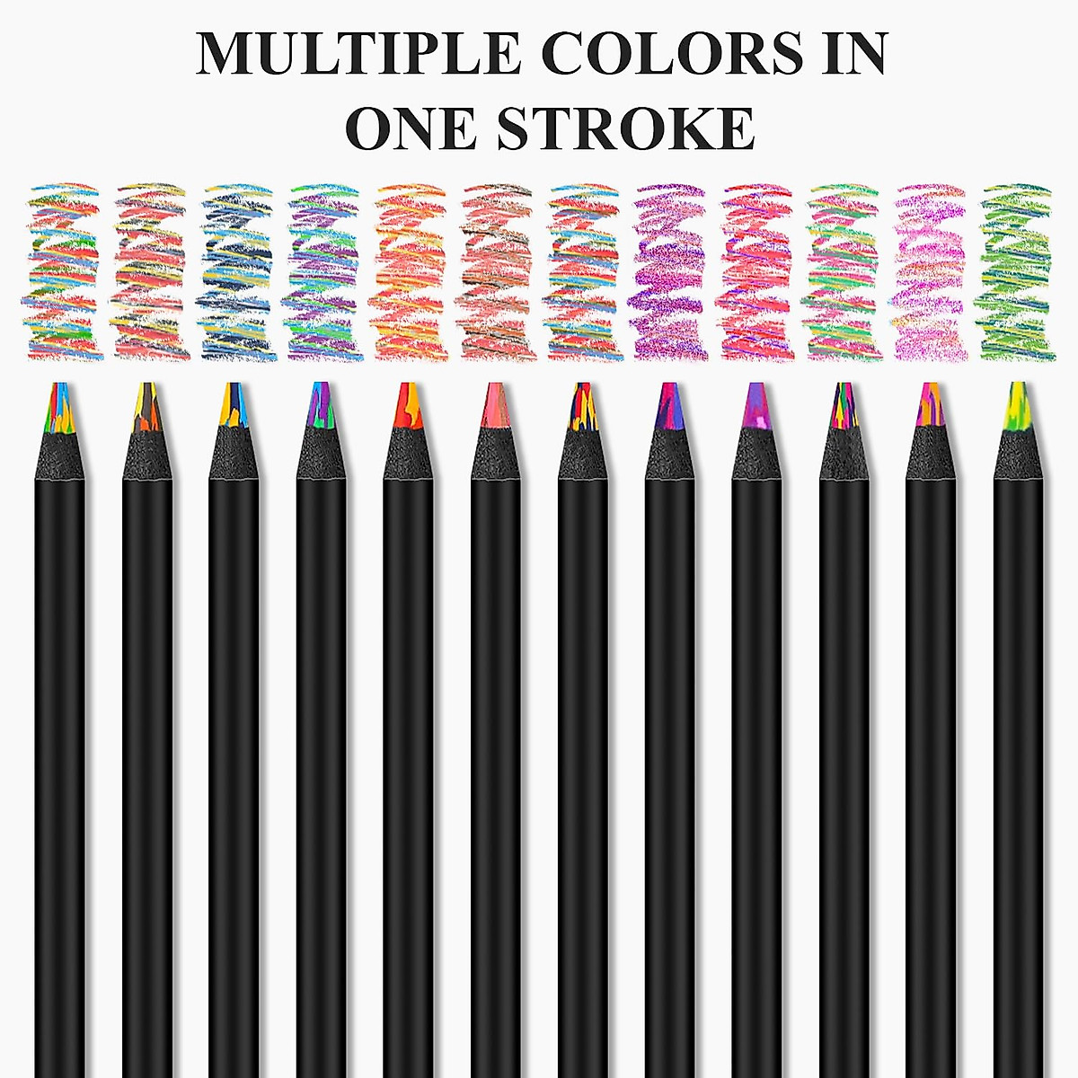Easter Basket Stuffers for Teens, 12-Color Rainbow Pencils Set, Vibrant Multicolored Drawing Pencils for Adults & Artists, Professional Art Supplies for Coloring Books, Sketching & Illustration.