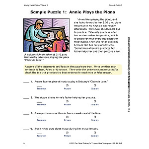 Smarty Pants Puzzles Level 1, Grades 3-12+