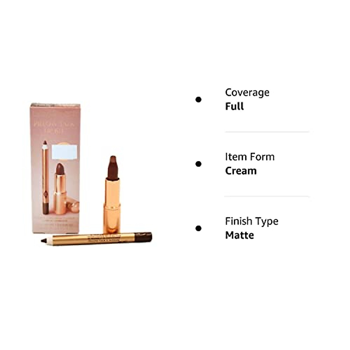 CHARLOTTE TILBURY Mini Pillow Talk Duo Lip Kit Pillow Talk Intense - Travel Size Lip Makeup Set, Mini Lip Cheat Lip Liner and Mini Matte Revolution Lipstick, Long Lasting