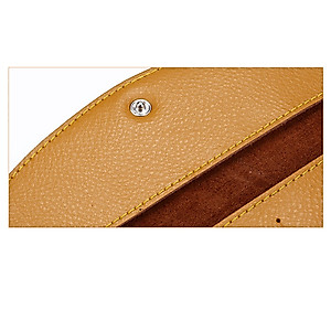 ZHSH Vintage Look Genuine Leather Long Bifold Wallet, Unsex Slim Checkbook Credit Card Purse for Women and men (Rose Red)