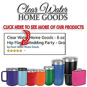 Clear Water Home Goods - 12 oz Stainless Steel Double Wall Vacuum Insulated Can or Bottle Beverage Cooler - Powder Coated Red - 6 Pack