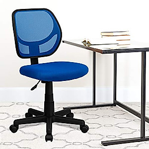 Flash Furniture Neri Low Back Blue Mesh Swivel Task Office Chair