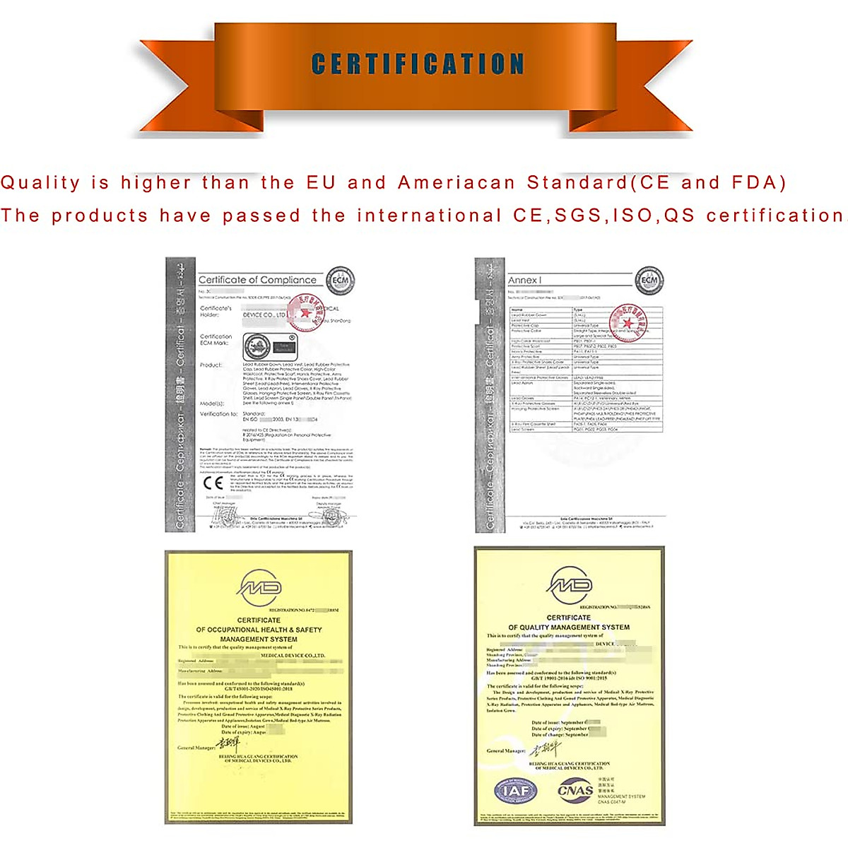 SHINRAY 0.5mmpb Lead Blanket Shield for Xray,Lead Xray Vest,Dental xray Shield Apron,CE Certification,Lead Xray Gown