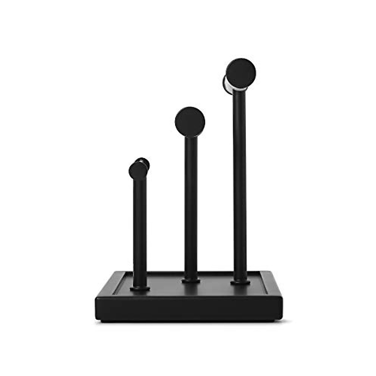 Umbra Trigem Hanging Jewelry Organizer Tiered Tabletop Countertop Free Standing Necklace Holder Display, Small, Black Walnut