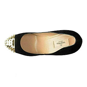 Valentino Women's Rockstud Suede High Heel Platform Shoes US 10 IT 41