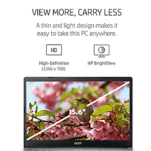 acer 15.6-inch Chromebook Laptop for Student and Business - HD Display, Intel Celeron N4020 Dual-Core Processor (up to 2.8GHz), 4GB DDR4 RAM, 64GB eMMC, Webcam, WiFi, 12 Hrs Battery Life, Chrome OS