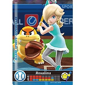 Nintendo Mario Sports Superstars Amiibo Card Baseball Rosalina for Nintendo Switch, Wii U, and 3DS
