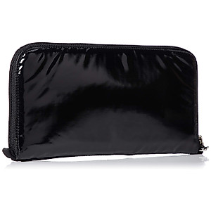 LeSportsac 4390 Multi Travel Wallet, Women's, Black Patent Hitrip