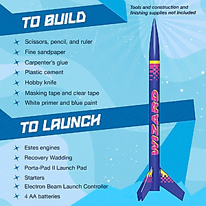 Estes - 1292 Wizard Rocket, Each
