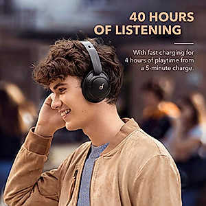 Soundcore by Anker Life Q30 Hybrid Active Noise Cancelling Headphones with Multiple Modes, Hi-Res Sound, Custom EQ via App, 40H Playtime, Comfortable Fit, Bluetooth Headphones, Multipoint Connection