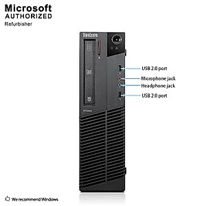 Lenovo ThinkCentre M92p High Performance SFF Desktop Computer, Intel Core i5 CPU up to 3.6GHz, 8GB DDR3 RAM, 500GB HDD, Windows 10 Professional (Renewed) (i5 8GB WiFi)