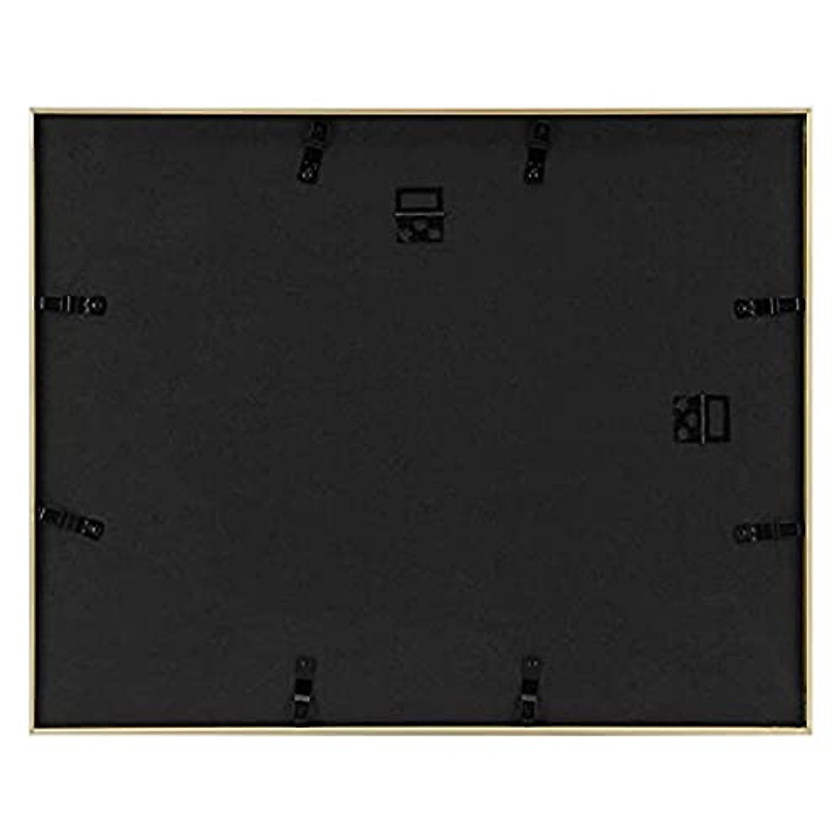 Golden State Art, Gold 16x20 Aluminum Frame for 16 x 20 Picture or 11x14 Photo with Mat - Shatter - Resistant Glass - for Wall Mount Decoration - 1 Pack