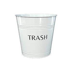 The Farm Decor Trash Can, 3 Gallon Trash Bin, White Trash Can, Trash Container, Rubbish Bin, Garbage Bin, Trash Can Bathroom, Metal Trash Can, Trash Can Cabinet, Waste Bin, Bathroom Bin, Wastebasket
