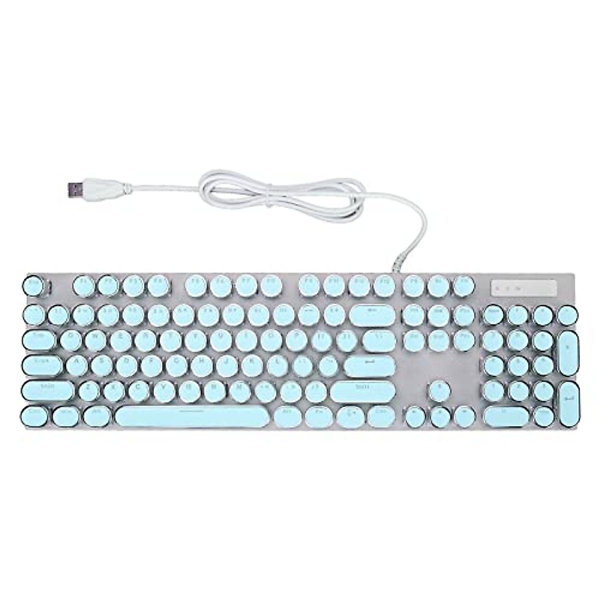 LBEC Mechanical Keyboard, Red Switch Mechanical Gaming Keyboard 104 Keys RGB Backlight for Office (Red Switch)