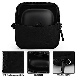 TOROTOP Silicone Case Compatible for Powerbeats Pro,Anti-Lost & Shockproof Easy Carrying Silicone Case Cover Accessories with Keychain and Lightweight Storage Carying Case Bag (Grayish Blue)