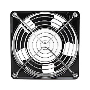 bnafes Fan Grill Metal Household Grill Protector Finger Guard for 60mm Case Fan 8pcs Silver Tone