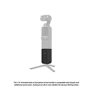 INSYOO Original Pocket 2 Do-It-All Handle - Built-in Wi-Fi and Bluetooth Module, Wireless Mic Receiver, and 1/4" Threaded Hole for DJI Pocket 2 Premium Accessory