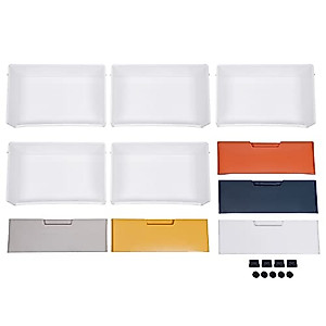 5 Layers Plastic Storage Cabinet, Storage Dresser with 5 Drawers, Organizer Unit for Hallway Entryway, Home Furniture Suitable for Boy's Girl's Room, Playroom, Bedroom