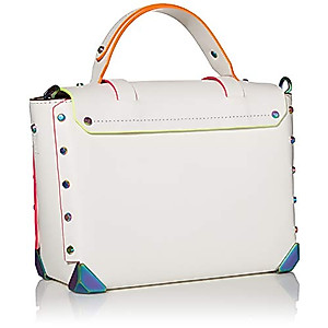 MICHAEL Michael Kors Manhattan Medium Top-Handle School Satchel Optic White One Size