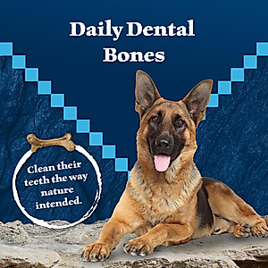 Blue Buffalo Wilderness Wild Bones Grain-Free Dental Chews Dog Treats, Small, 27-oz Bag