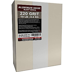 #220 Aluminum Oxide - 19 LBS - Ultra Fine Sand Blasting Abrasive Media for Blasting Cabinet and Blasting Guns.