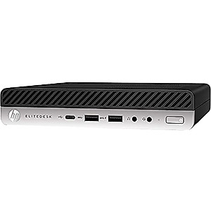 HP EliteDesk 800 G4 Desktop Mini - Intel Core i5-8500T - 16GB DDR4-256GB SSD - Intel UHD Graphics 630 - Windows 10 Pro 64-bit (Renewed)