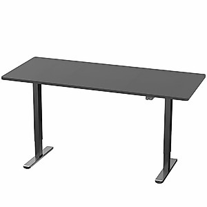 VIVO Electric 71 x 30 inch Stand Up Desk, Height Adjustable, Black Top Black Frame, DESK-KIT-0B7B