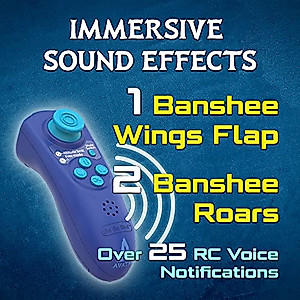 Zing Avatar Banshee - Remote Control Flying Smart Mini Drone-Tech Toy with Sounds - Great Starter RC Toy for Boys and Girls (Deluxe - Blue)